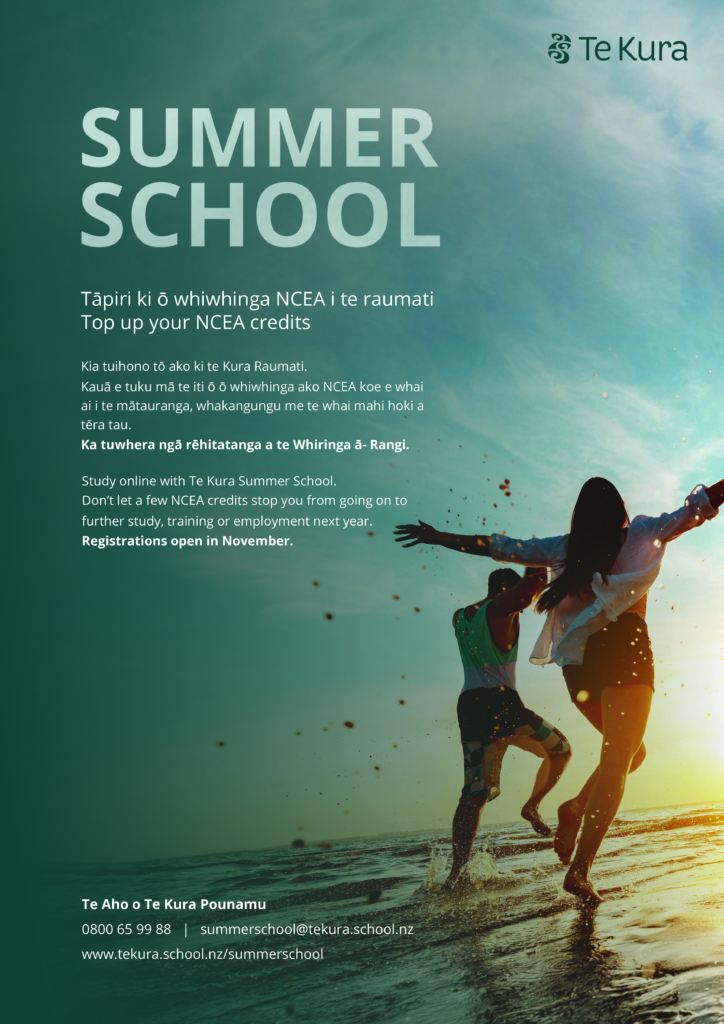 Te Kura Summer School - Te Kauwhata College